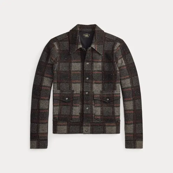 Ralph Lauren Plaid Wool Cardigan