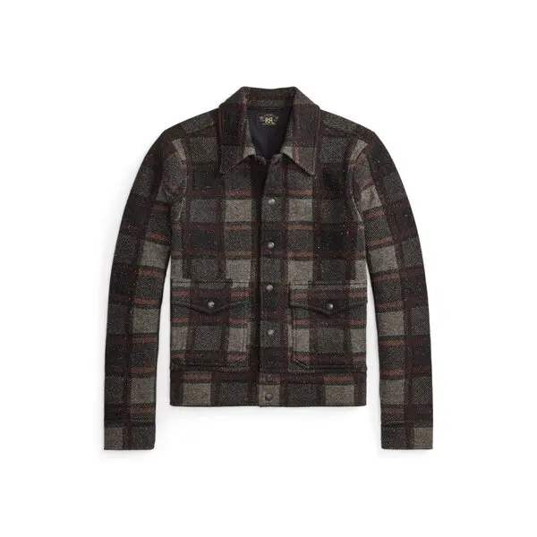 Ralph Lauren Plaid Wool Cardigan