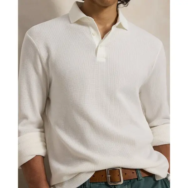 Ralph Lauren Standard Fit Waffle-knit Polo Shirt