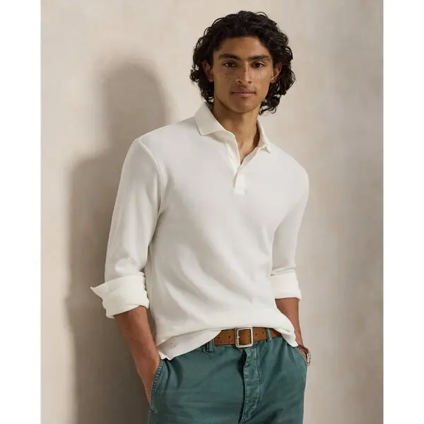 Ralph Lauren Standard Fit Waffle-knit Polo Shirt