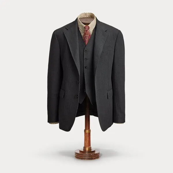 Ralph Lauren Jaspé Herringbone Suit Jacket
