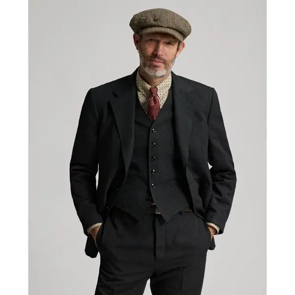 Ralph Lauren Jaspé Herringbone Suit Jacket