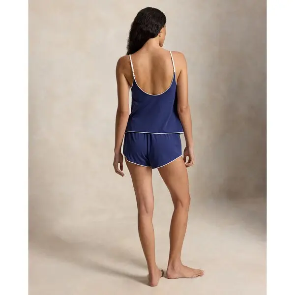 Ralph Lauren Cotton Cami & Short Sleep Set - Navy