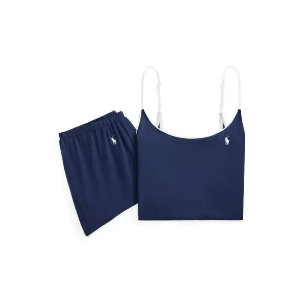 Ralph Lauren Cotton Cami & Short Sleep Set - Navy