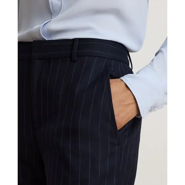 Ralph Lauren Pinstripe Wool-blend Twill Straight Pant