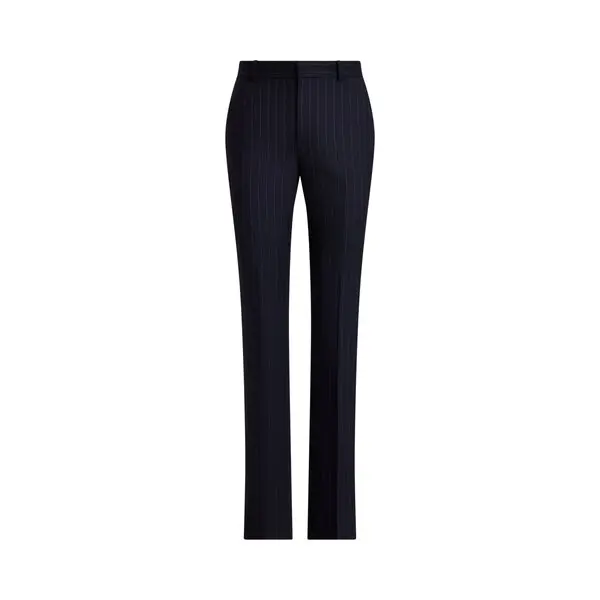 Ralph Lauren Pinstripe Wool-blend Twill Straight Pant