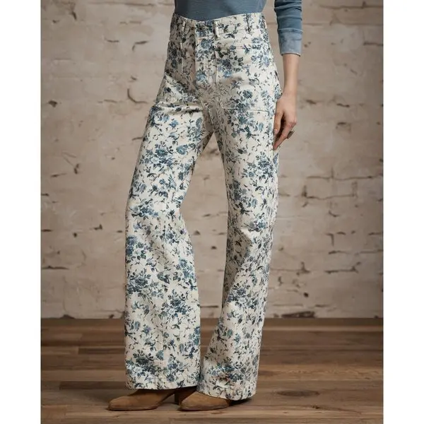 Ralph Lauren Floral-print Wide-leg Jean