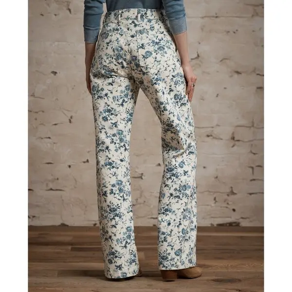 Ralph Lauren Floral-print Wide-leg Jean