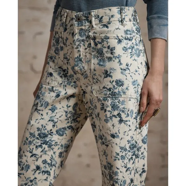 Ralph Lauren Floral-print Wide-leg Jean