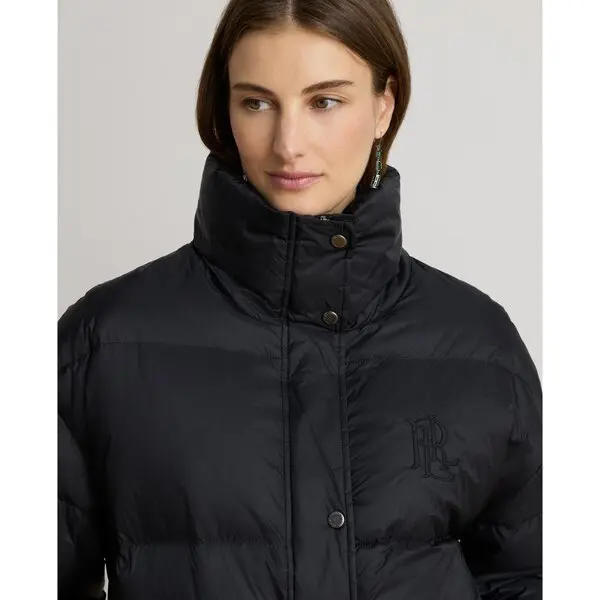 Ralph Lauren Quilted Funnelneck Down Coat - Black