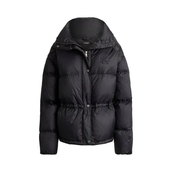 Ralph Lauren Quilted Funnelneck Down Coat - Black