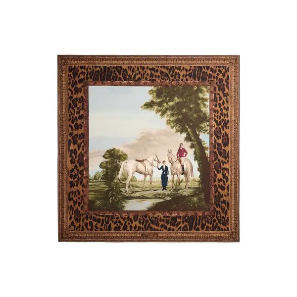 Ralph Lauren Scenic-print Silk Twill Square Scarf