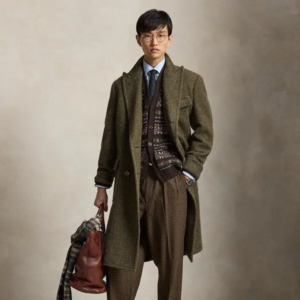 Ralph Lauren The Herringbone Tweed Polo Coat