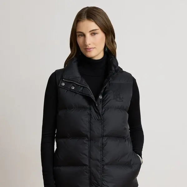 Ralph Lauren Channel-quilted Funnelneck Down Vest