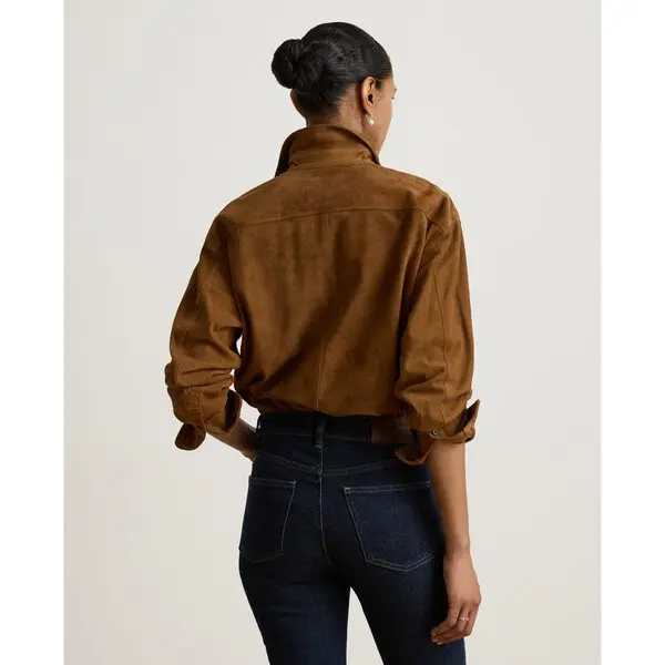 Ralph Lauren Relaxed Fit Goat-suede Shirt