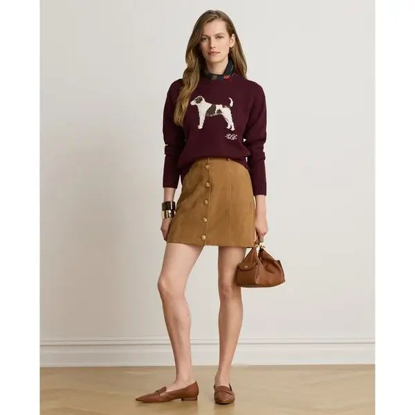Ralph Lauren Intarsia-knit Cotton Sweater - Dark Garnet Multi