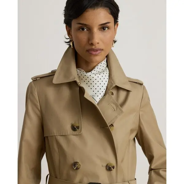 Ralph Lauren Double-breasted Cotton-blend Trench Coat