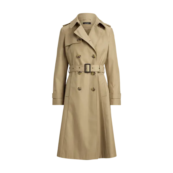Ralph Lauren Double-breasted Cotton-blend Trench Coat - Sand