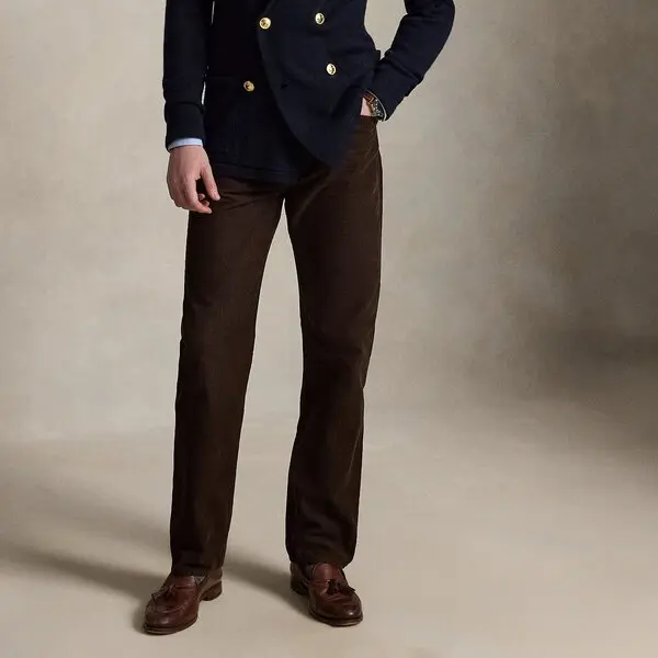 Ralph Lauren Straight Fit Corduroy Pant - Dark Beech