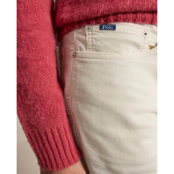 Ralph Lauren Straight Fit Corduroy Pant - Warm White