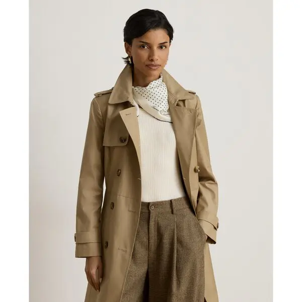 Ralph Lauren Double-breasted Cotton-blend Trench Coat