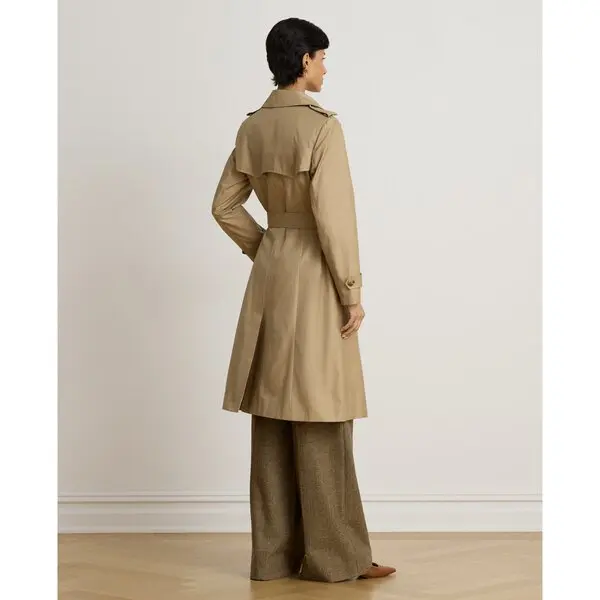 Ralph Lauren Double-breasted Cotton-blend Trench Coat