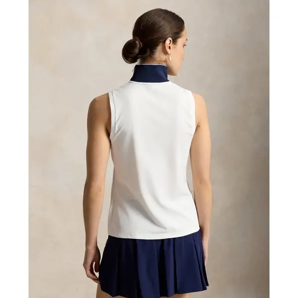Ralph Lauren Sleeveless Quarter-zip Polo Shirt