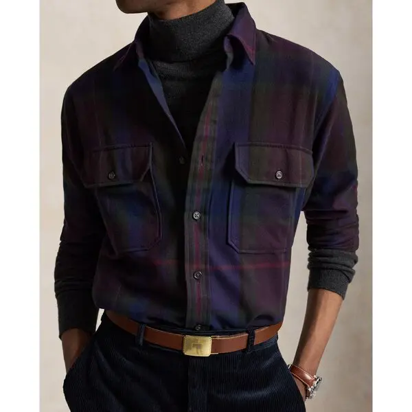Ralph Lauren Classic Fit Plaid Twill Workshirt