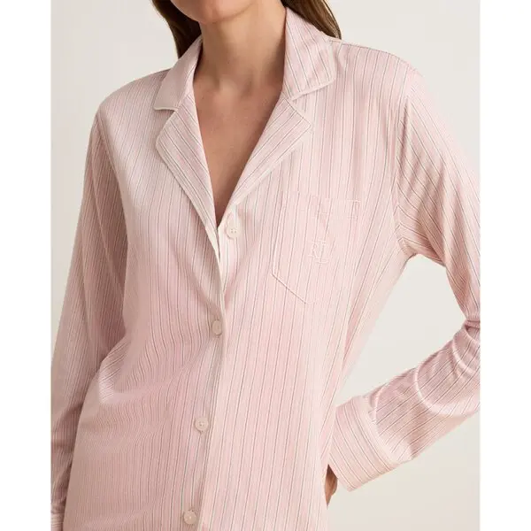 Ralph Lauren Striped Cotton-blend Jersey Sleep Set