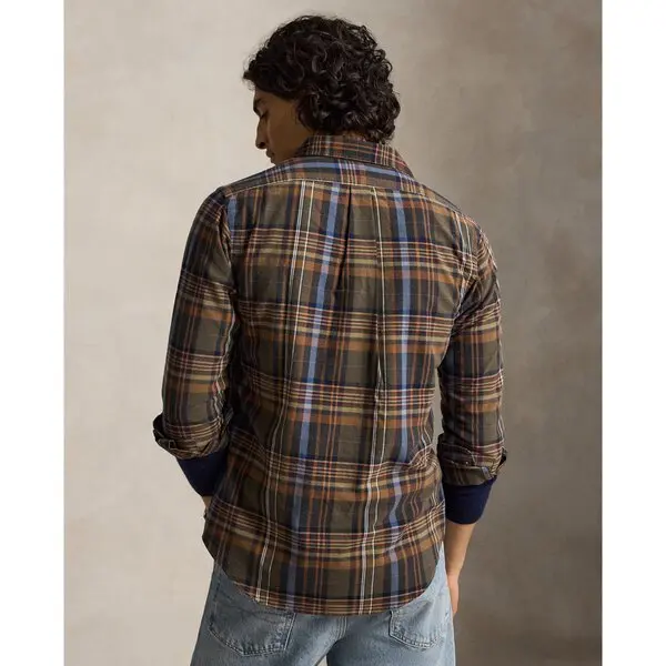 Ralph Lauren Classic Fit Plaid Oxford Shirt