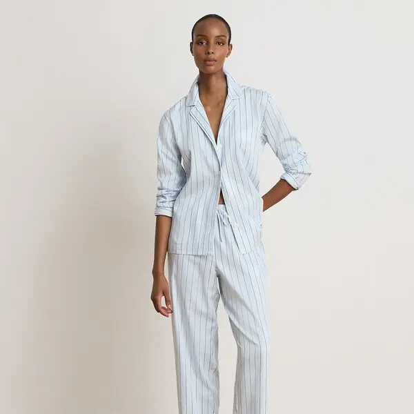 Ralph Lauren Striped Cotton-blend Sateen Sleep Set