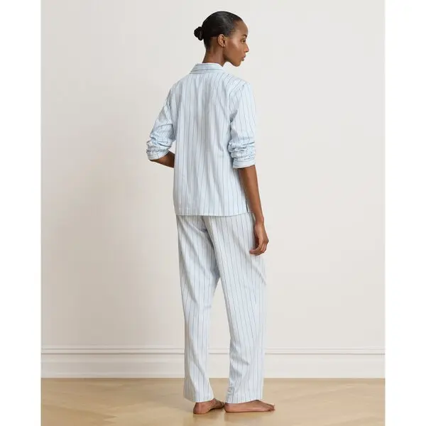 Ralph Lauren Striped Cotton-blend Sateen Sleep Set