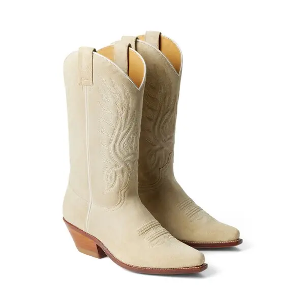 Ralph Lauren Chilton Mm Calf-suede Cowboy Boot