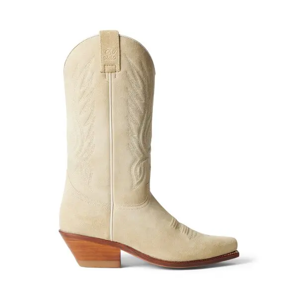 Ralph Lauren Chilton Mm Calf-suede Cowboy Boot