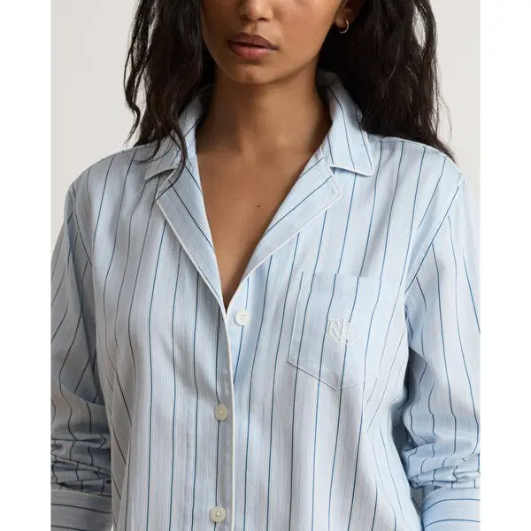 Ralph Lauren Striped Sateen Boxer Sleep Set