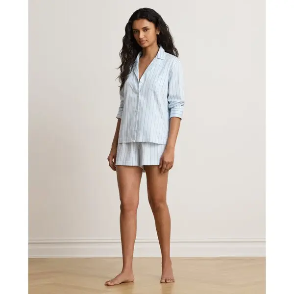 Ralph Lauren Striped Sateen Boxer Sleep Set