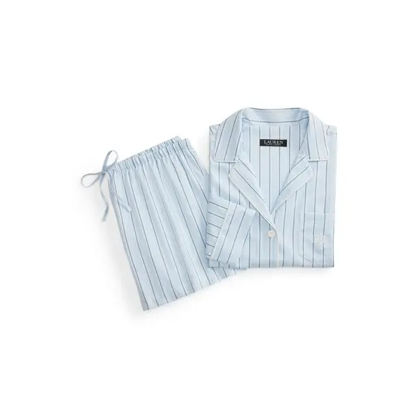 Ralph Lauren Striped Sateen Boxer Sleep Set