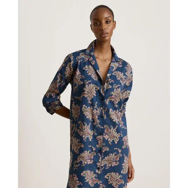 Ralph Lauren Paisley & Floral Sateen Sleep Shirt