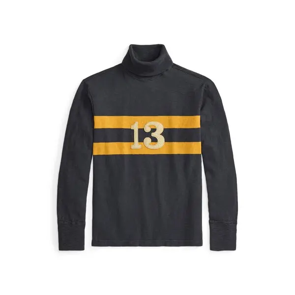 Ralph Lauren Striped Jersey Turtleneck