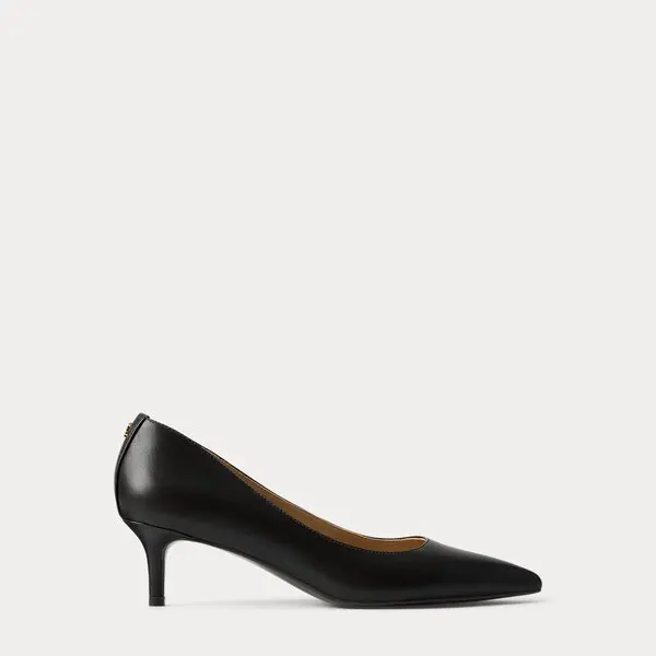 Ralph Lauren Adrienne Leather Pump - Black
