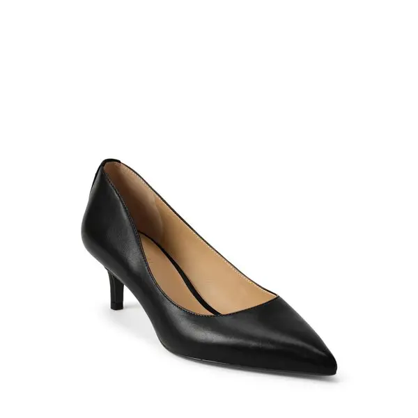 Ralph Lauren Adrienne Leather Pump - Black