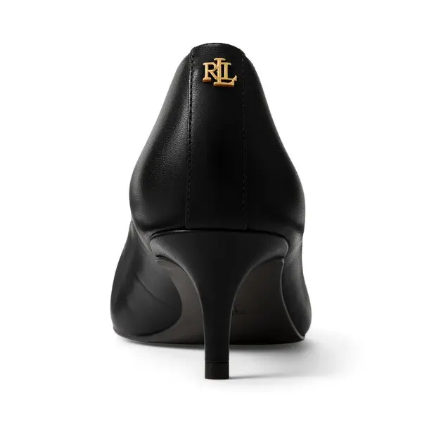 Ralph Lauren Adrienne Leather Pump - Black