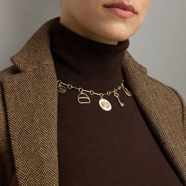Ralph Lauren Gold-plated Charm Necklace
