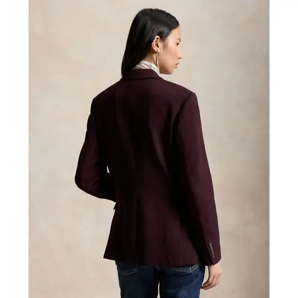 Ralph Lauren Single-breasted Wool Crepe Blazer