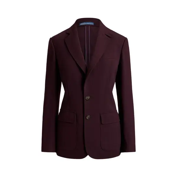 Ralph Lauren Single-breasted Wool Crepe Blazer