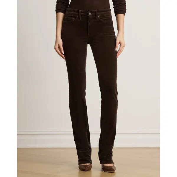 Ralph Lauren Mid-rise Corduroy Slim Straight Pant