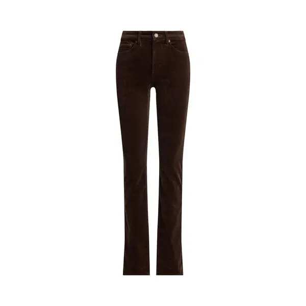 Ralph Lauren Mid-rise Corduroy Slim Straight Pant