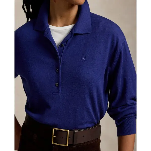 Ralph Lauren Wool Polo-collar Sweater - Winter Night Navy