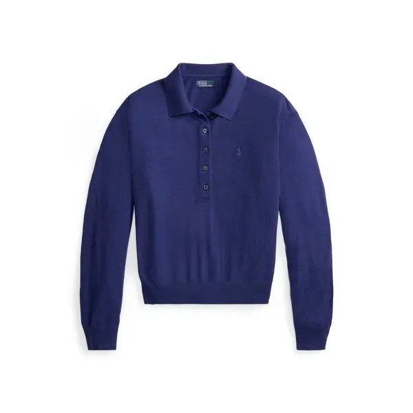 Ralph Lauren Wool Polo-collar Sweater - Winter Night Navy