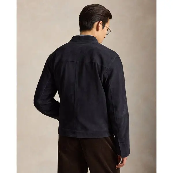 Ralph Lauren The Ashdale Suede Shacket - Collection Navy